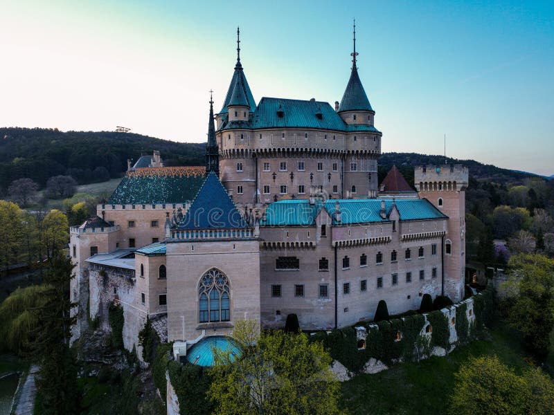 Aerial View of Bojnice Castle in Slovakia Stock Image - Image of famous ...