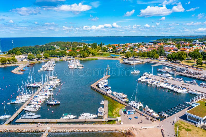 Aerial View of Borgholm in Sweden Stock Photo - Image of oland, nordic ...