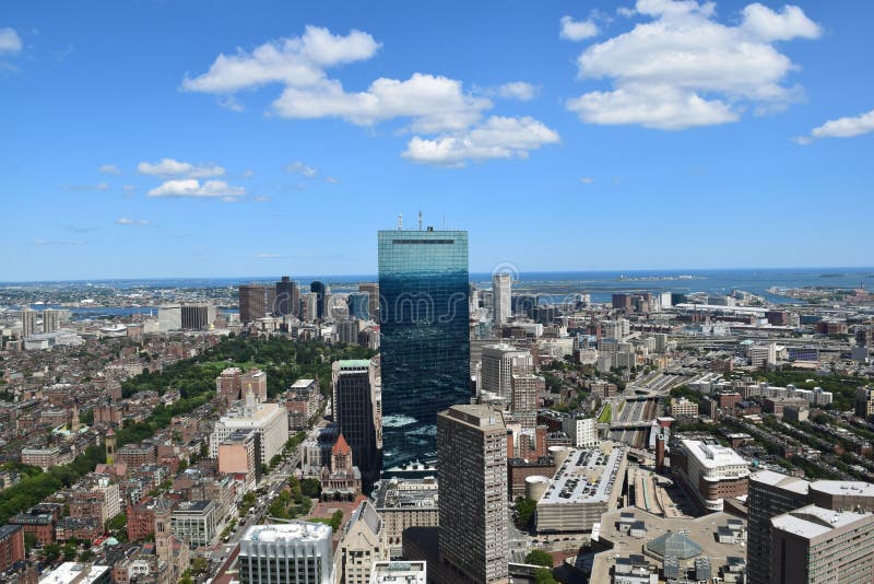 Aerial View of Boston, Massachusetts. Stock Image - Image of aerial ...