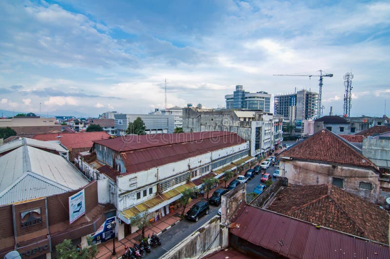 Aerial View of Braga Street Bandung Editorial Image - Image of bandung ...