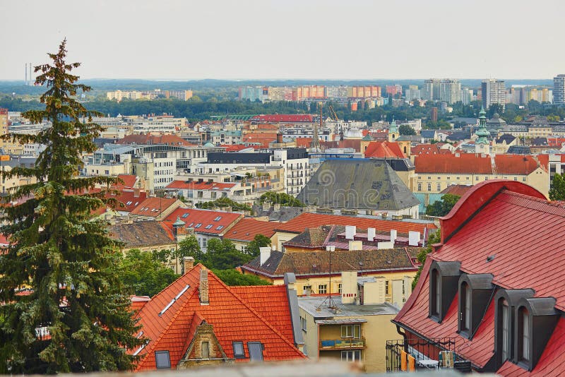 Aerial view of Bratislava stock photo. Image of slovak - 58047374