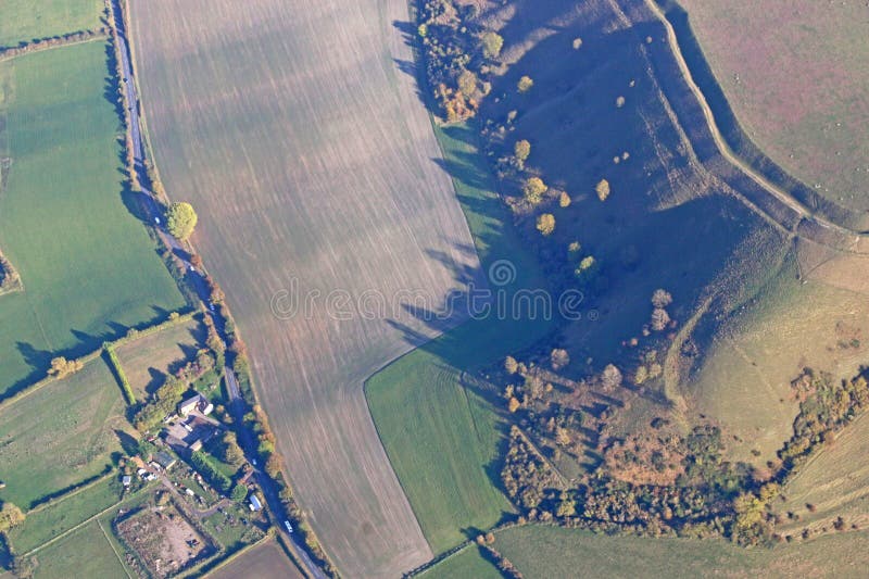 Aerial View Bratton Camp Iron Age Fort Stock Photos - Free & Royalty ...
