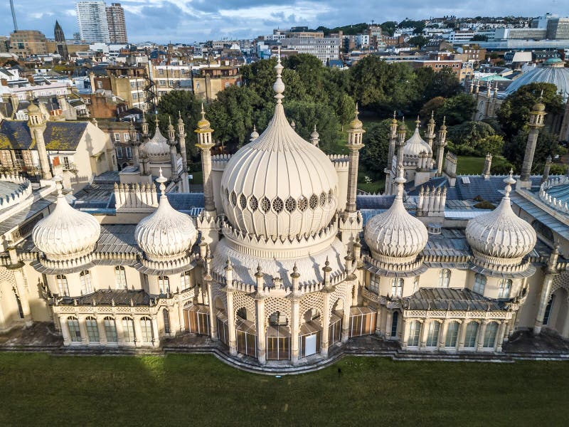 Aerial View of Brighton in Summer Stock Photo - Image of architecture ...