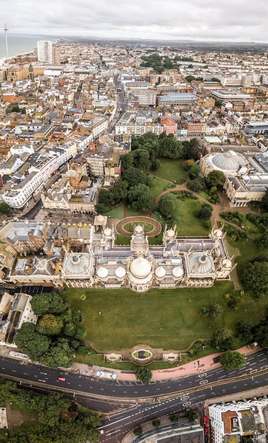 Aerial View of Brighton in Summer Stock Image - Image of property ...