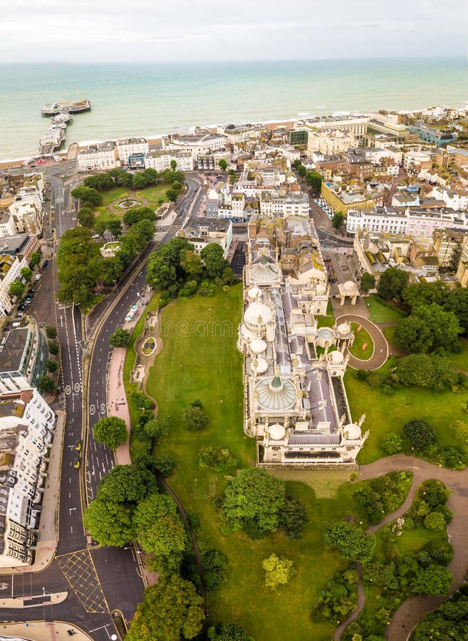 Aerial View of Brighton in Summer Stock Photo - Image of architecture ...