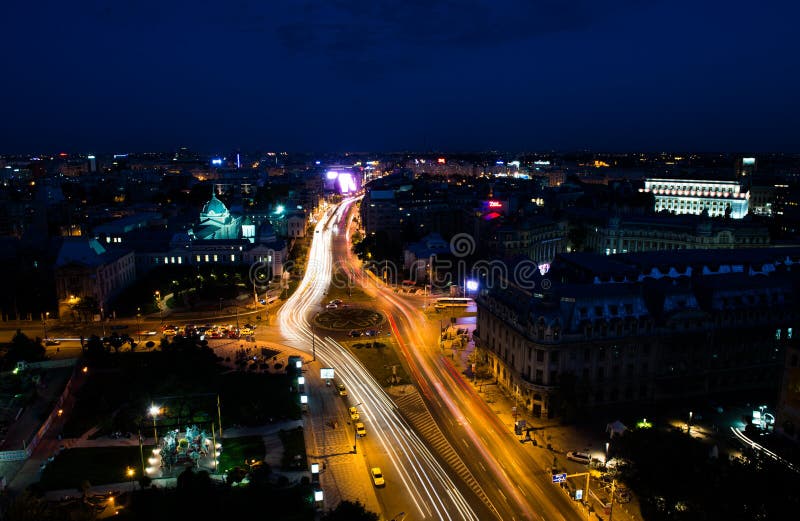 Bucharest City Landmark View Panorama Stock Photo - Image of park ...