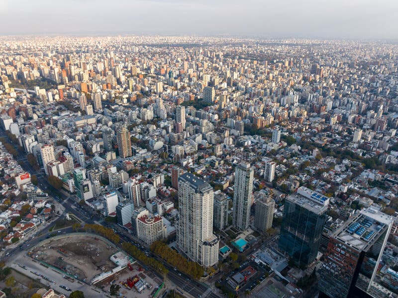 Aerial View of Buenos Aires, Argentina. Stock Photo - Image of tower ...