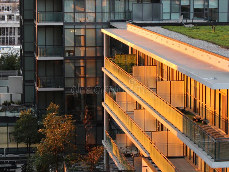 Aerial view of a building stock photo. Image of high - 255819962