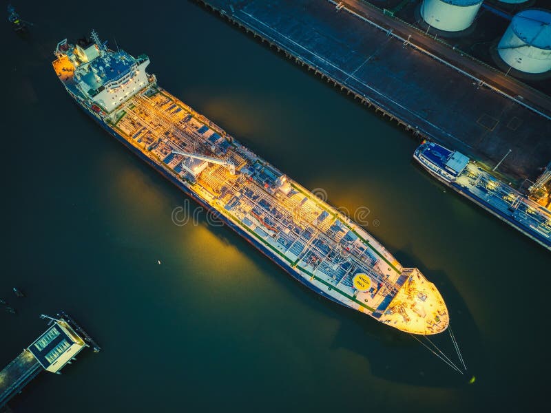 Aerial View of a Bulk Carrier Cargo Ship Carrying Freights Stock Image ...