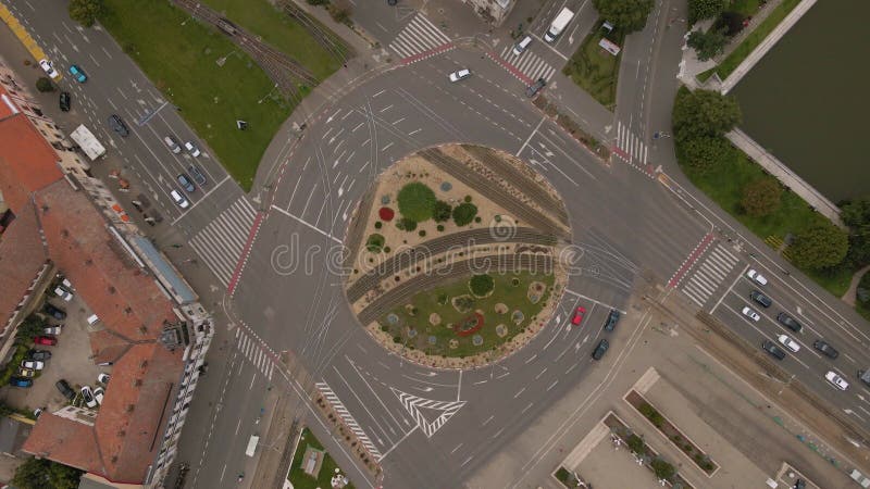 Aerial View of a Busy Roundabout Intersection. Stock Video - Video of ... Aerial View of a Busy Roundabout Intersection. Stock Video - Video of ...