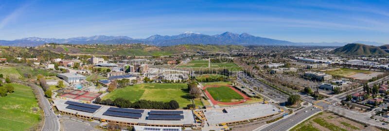 Aerial View of the Cal Poly Pomona Campus Stock Image - Image of ...