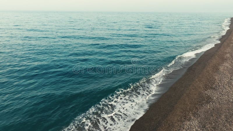 Calm Ocean Waves. Relaxing View Stock Video - Video of ocean, coastline ...