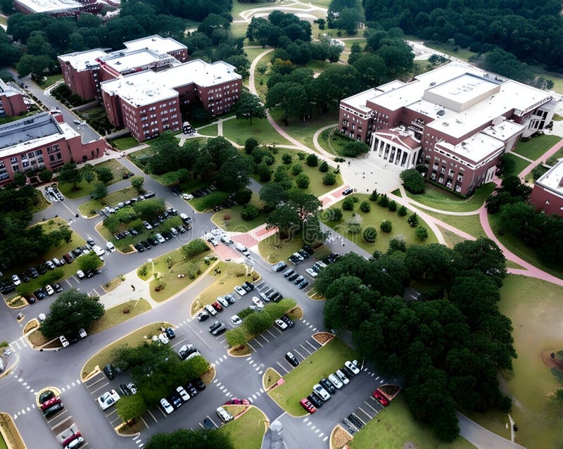 FSU Campus Showing Police Vehicles Positioned Strategically. Stock ...
