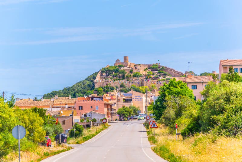 Aerial View of Capdepera Castle and Capdepera Town, Mallorca, Spain ...