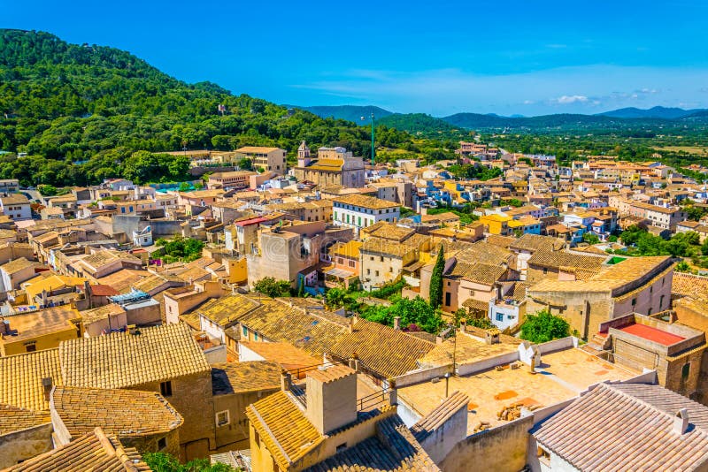 Aerial View of Capdepera Town, Mallorca, Spain Editorial Photo - Image ...