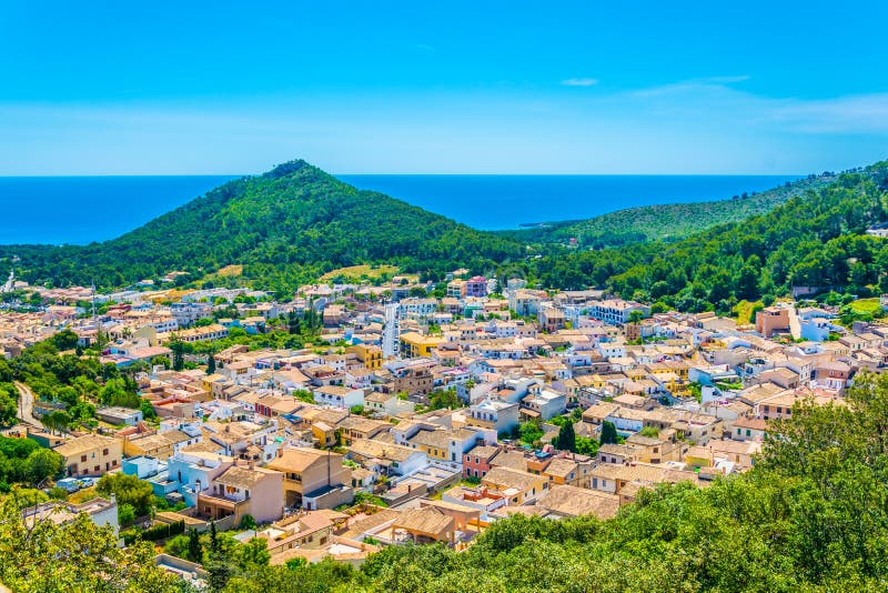 Aerial View of Capdepera Town, Mallorca, Spain Editorial Photo - Image ...