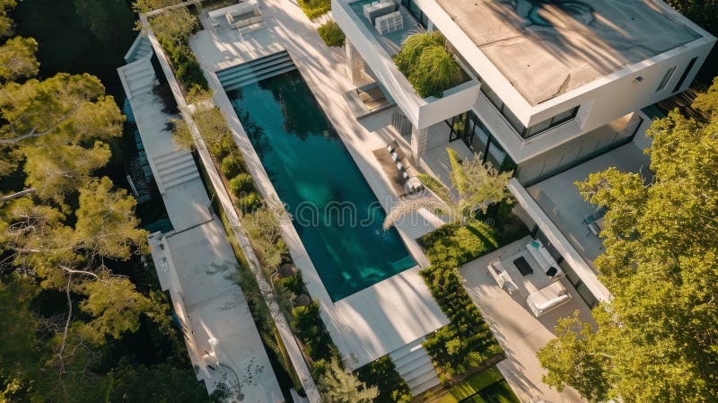 Aerial View Capturing the Flow and Functionality of Interior Design ...