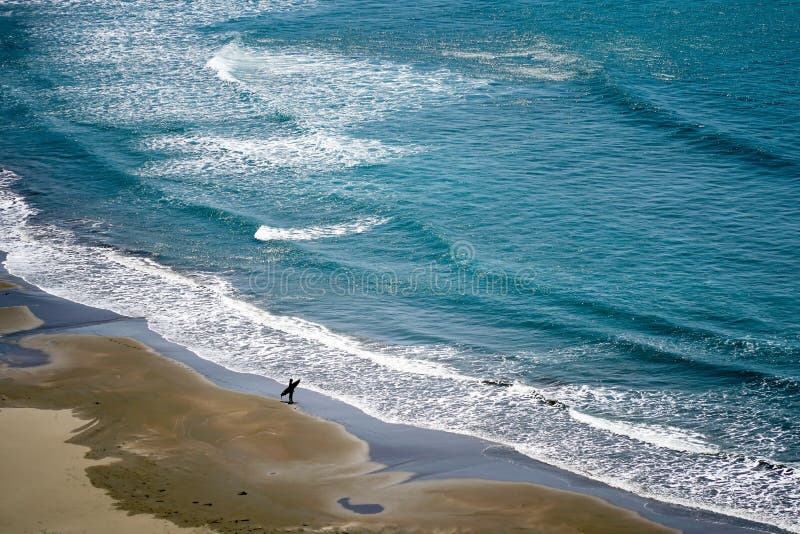 Aerial View of the Castle Point Beach Stock Photo - Image of nature ...
