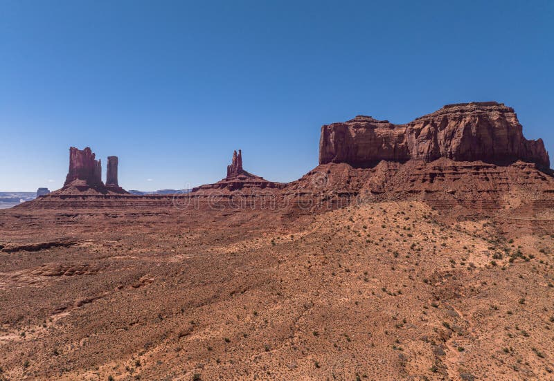 Castle Rock, King on His Throne, and Saddleback Butte at Monument ...
