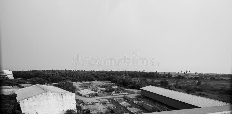 Aerial View of Cement Manufacturing Plant. Stock Photo - Image of grass ...