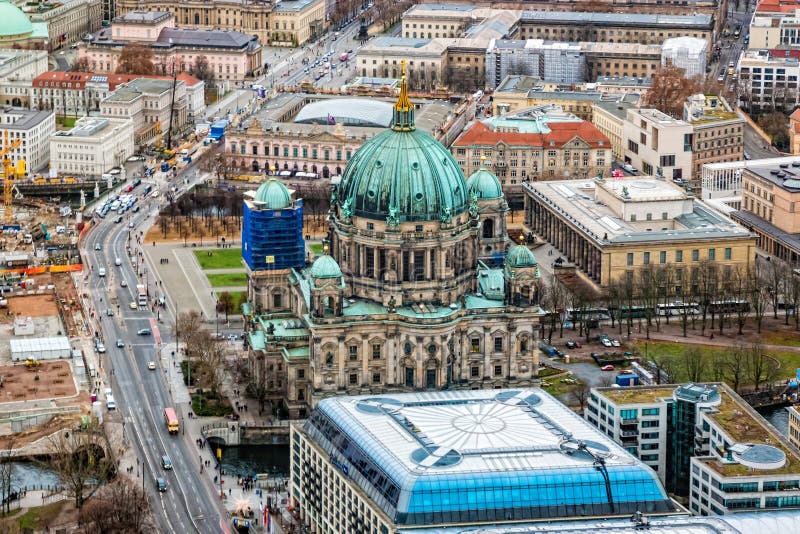 Aerial View of Central Berlin from the Top of TY Tower Editorial Stock ...