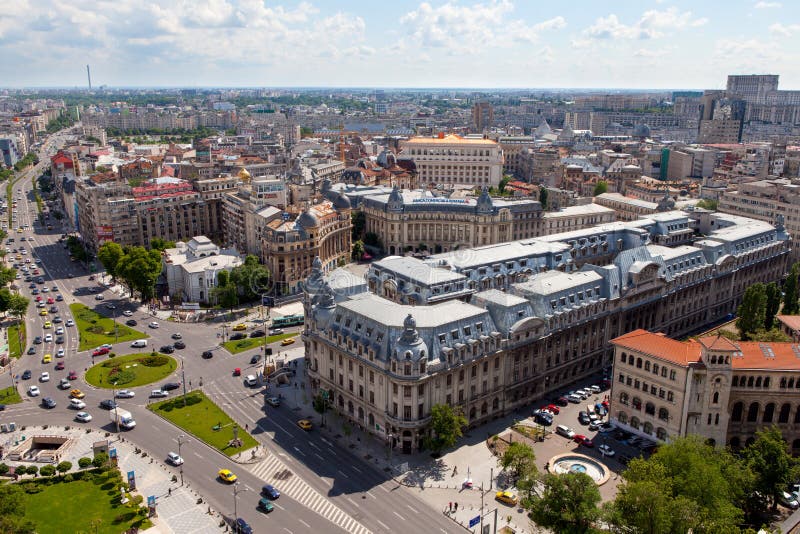 Aerial View of Central Bucharest Editorial Photo - Image of tourism ...