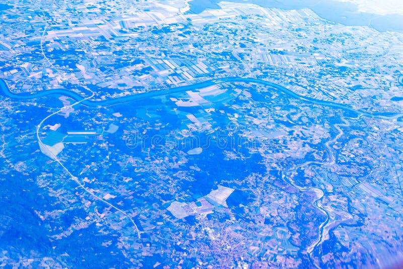 Aerial View of Central Slovenia Sava River Valley Stock Photo - Image ...