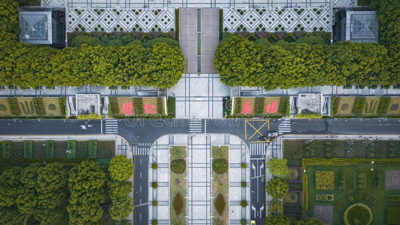 Aerial View of the Century Square in Shanghai, China Stock Image ...