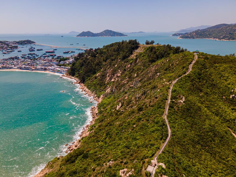 Aerial View of Cheung Chau, Hong Kong Stock Image - Image of nature ...