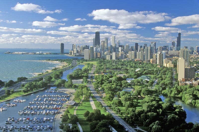 Aerial View of Chicago, Illinois Editorial Photo - Image of view ...