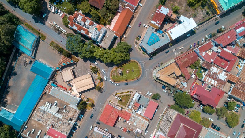 Aerial View of the City of Arusha, Tanzania Stock Photo - Image of ...