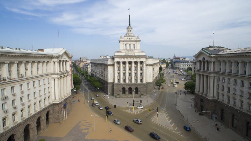 Aerial View of Downtown Sofia, Sofia, Bulgaria Editorial Photography ...