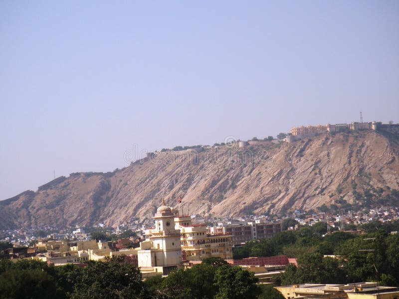 An Aerial View of the City of Jaipur Stock Photo - Image of ancient ...