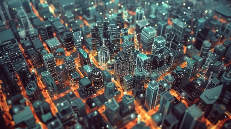 Aerial View of a City Made from Data Blocks, Visualizing the Storage ... Aerial View of a City Made from Data Blocks, Visualizing the Storage ...