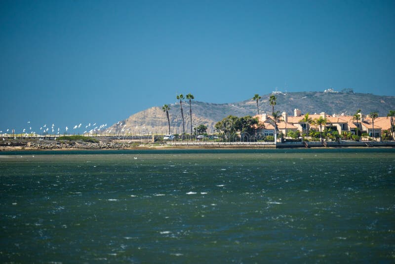 Aerial View of a City Near the Sea Stock Image - Image of city, blue ...