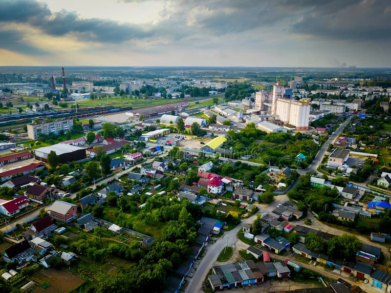 Aerial View of City Skyline of Orsha Belarus Stock Image - Image of ...
