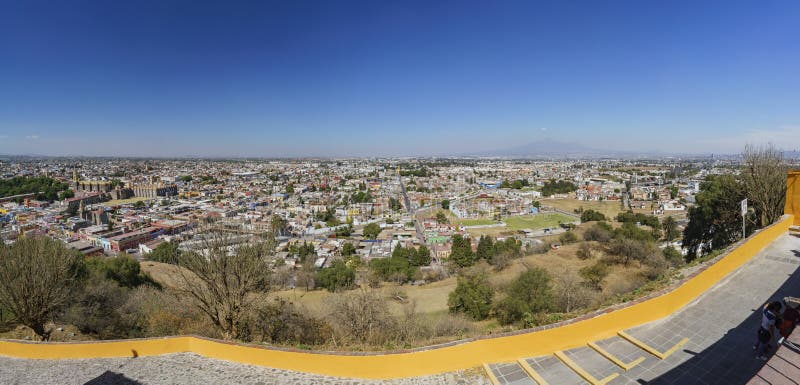 Aerial View Cityscape of Cholula Editorial Stock Photo - Image of ...