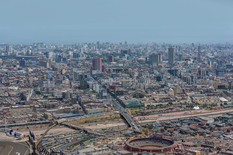 Aerial View of Cityscape of Lima, Peru Editorial Photography - Image of ...
