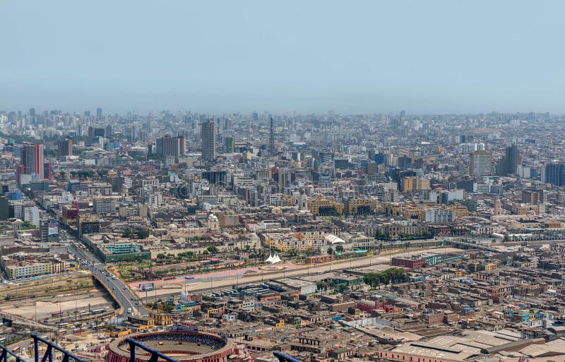 Aerial View of Cityscape of Lima, Peru Editorial Image - Image of city ...