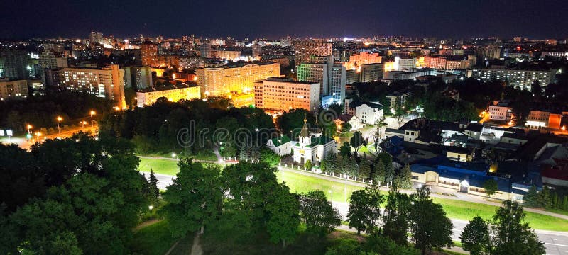 Aerial View of the Cityscape at Minsk in Belarus Stock Photo - Image of ...