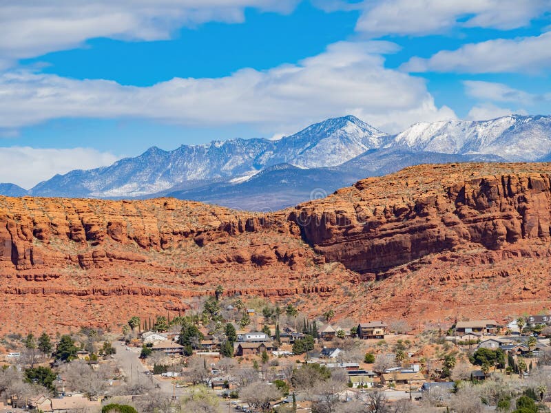 Aerial View of the Cityscape of St George Stock Photo - Image of ...