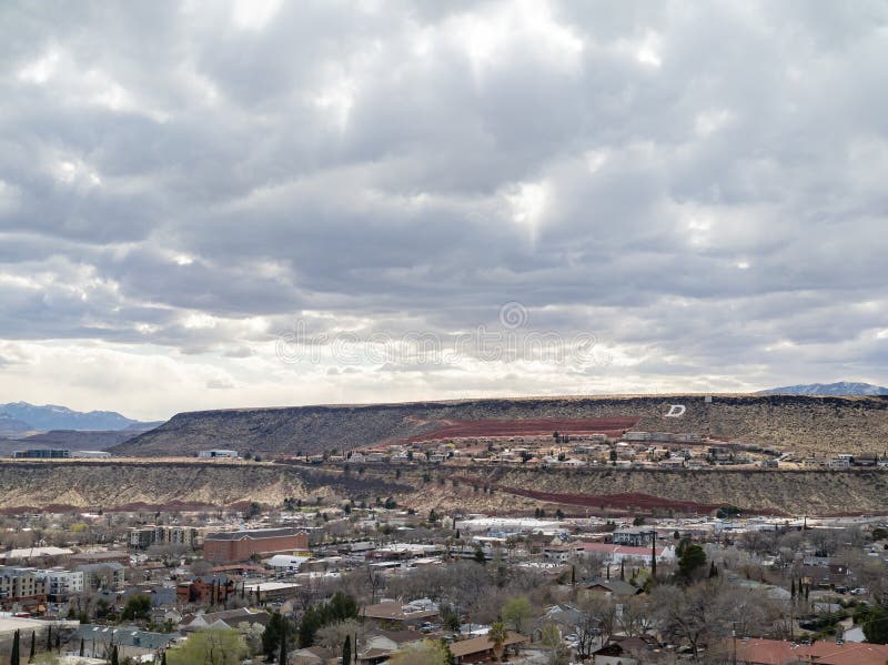 Aerial View of the Cityscape of St George Editorial Photo - Image of ...