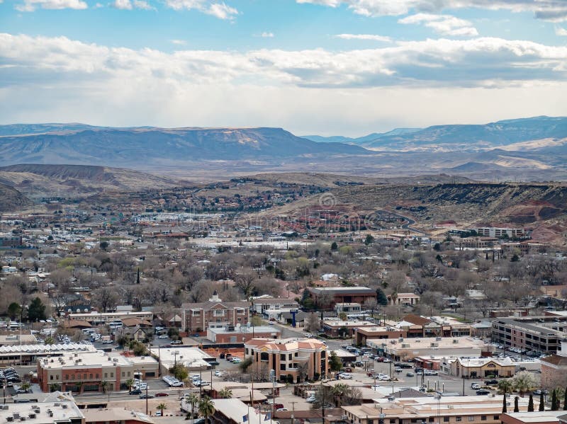 Aerial View of the Cityscape of St George Editorial Image - Image of ...