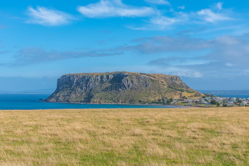 Aerial View of Cityscape of Stanley, Australia Stock Image - Image of ...