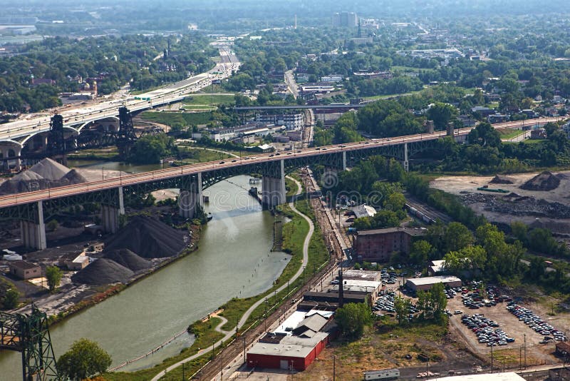 A View of the Cleveland Terminal Tower at Night Stock Photo - Image of ...