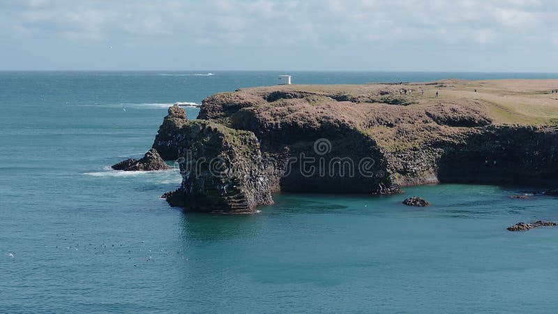 Aerial View of the Cliffs between Arnarstapi and Hellnar in ...