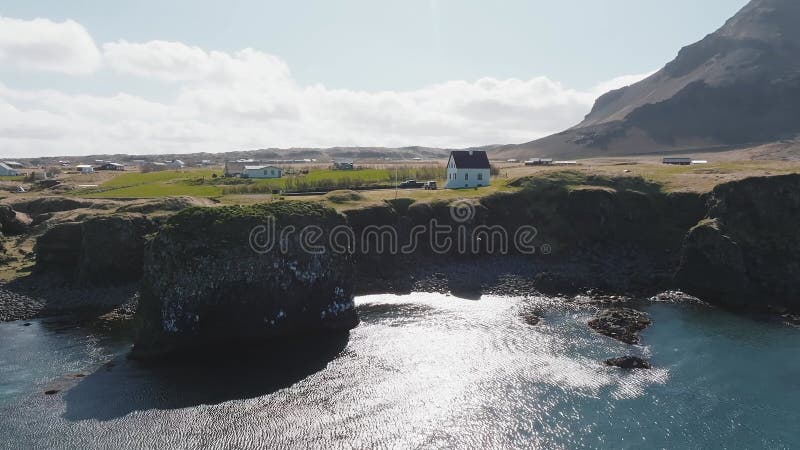 Aerial View of the Cliffs between Arnarstapi and Hellnar in ...