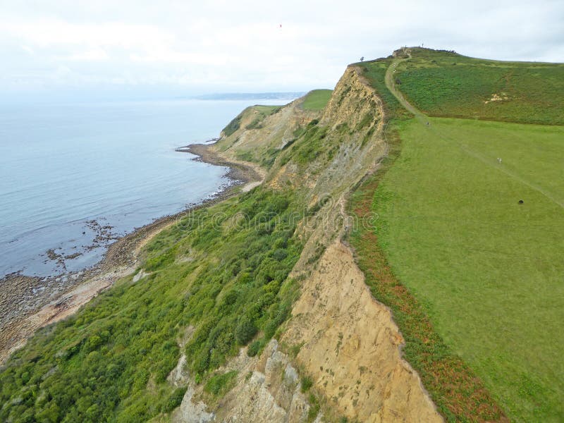 Cliffs at Eype in Dorset, England Stock Photo - Image of beach, ocean ...