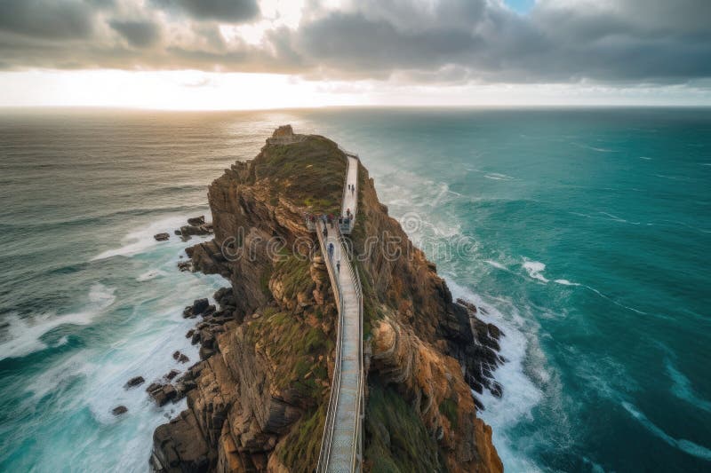 Cliffside Walkway Stock Illustrations – 26 Cliffside Walkway Stock ...