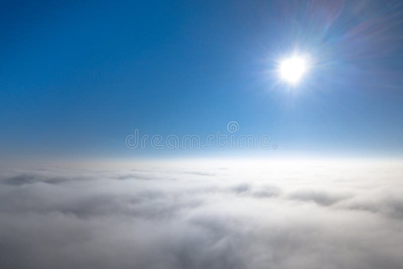 Aerial View of Clouds from Above Stock Image - Image of clouds, blue ...